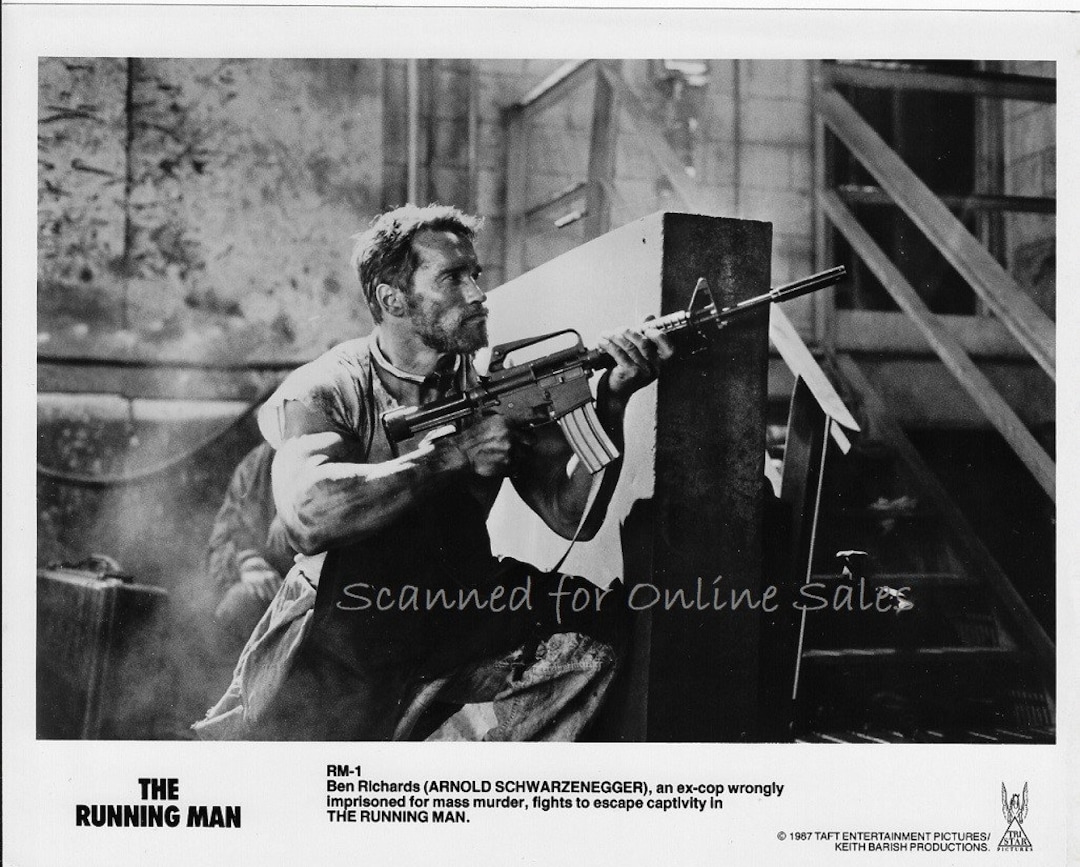 Arnold Schwarzenegger Running Man Ben Richards 8x10 Photo - Etsy
