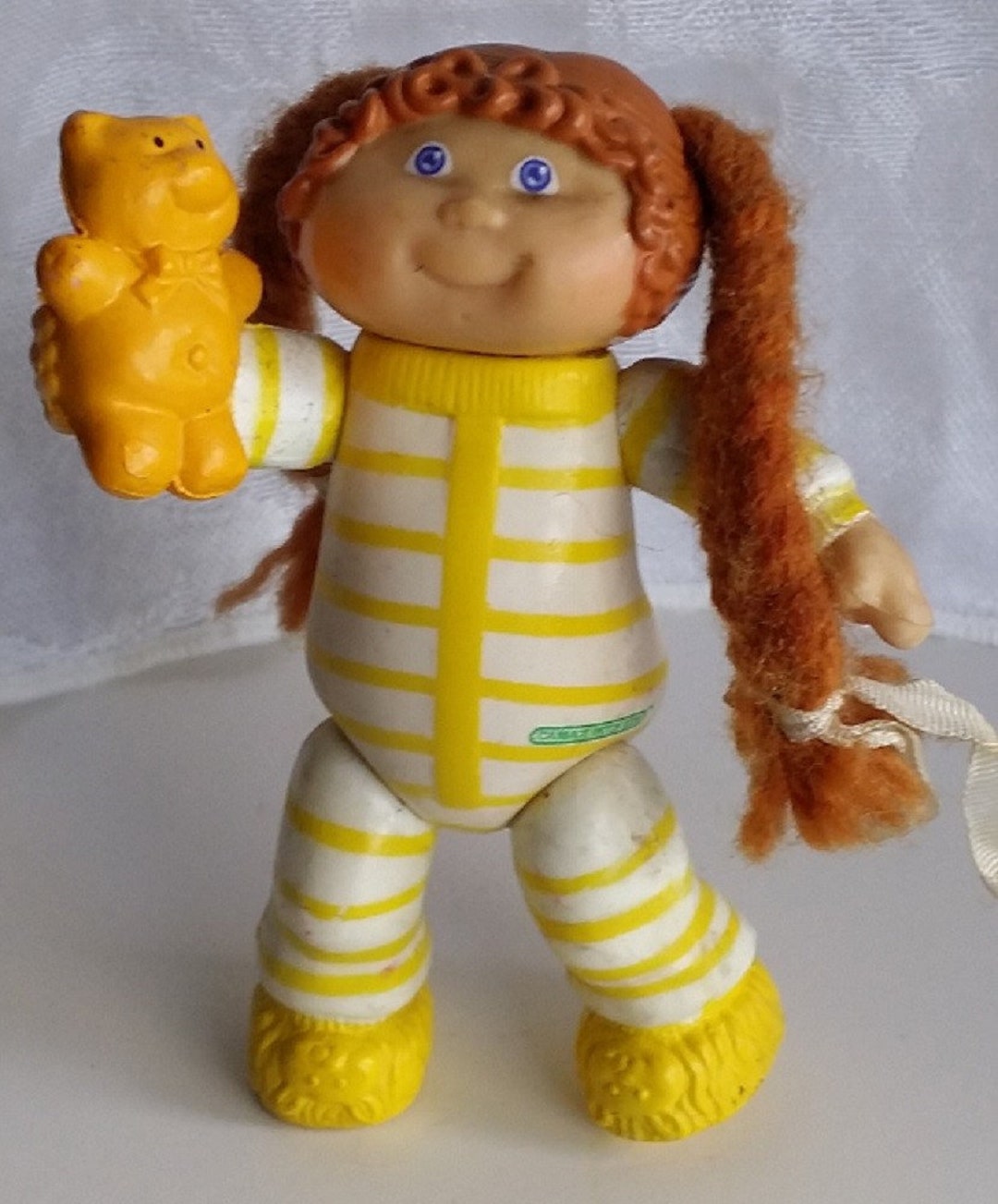 1984 Cabbage Patch Kids Holds Teddy Bear PVC Doll Figure 3.5" - Etsy
