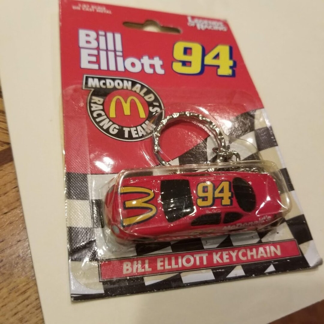 Mcdonalds Bill Elliott 94 Legends of Racing Car 94 Keychain MIP - Etsy