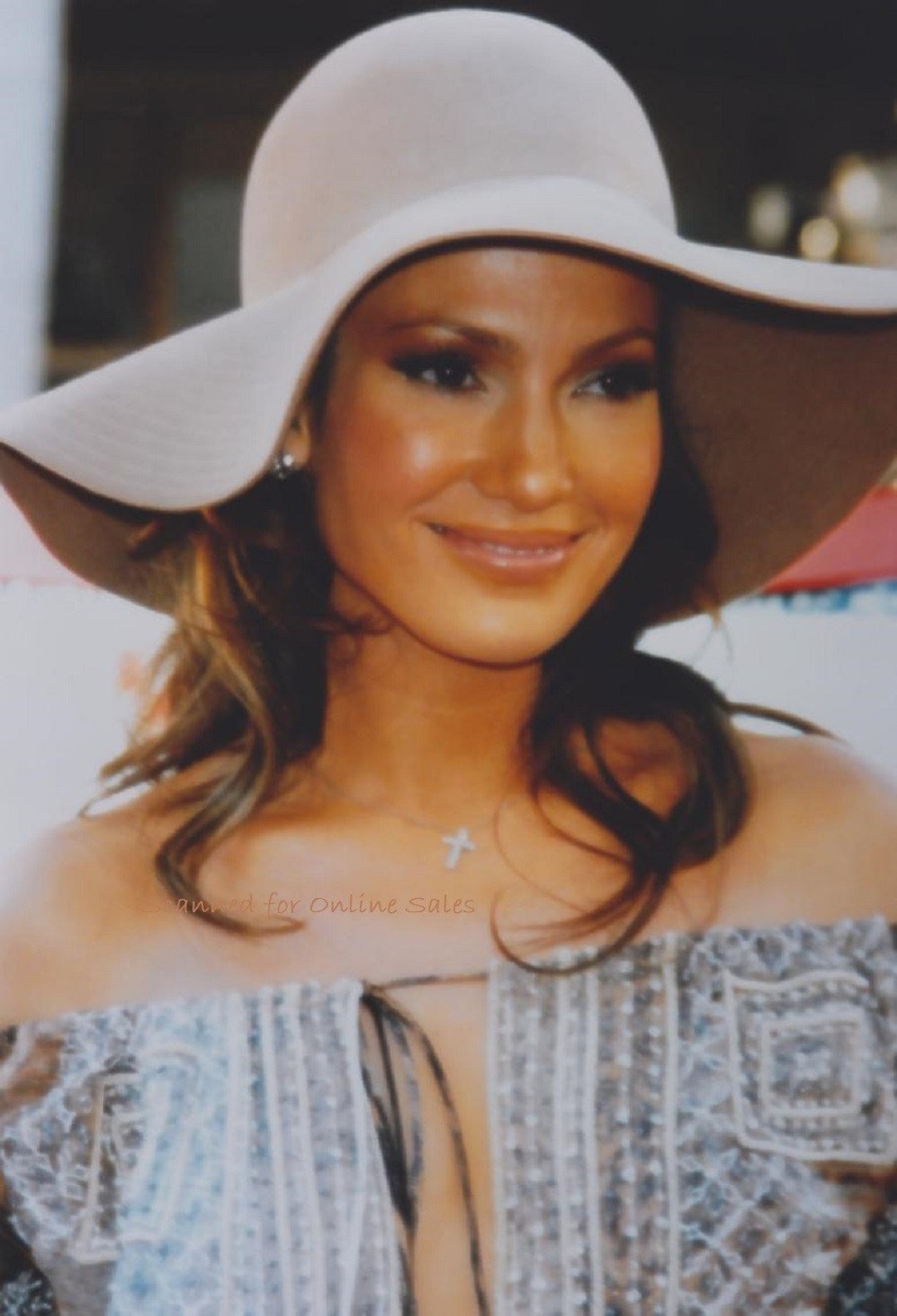 Jennifer Lopez Floppy Hat Open Blouse 4x6 Photo - Etsy