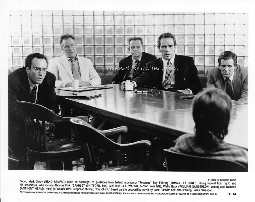 The Client Brad Renfro Tommy Lee Jones Bradley Whitford JT Walsh ...