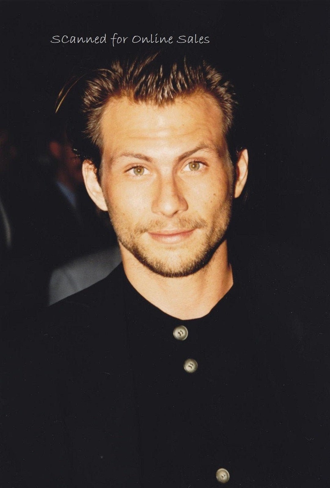 Christian Slater Collarless Black Shirt 4x6 Photo - Etsy