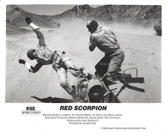Red Scorpion Dolph Lundgren 1988 8x10 Press Photo Hoto | Etsy
