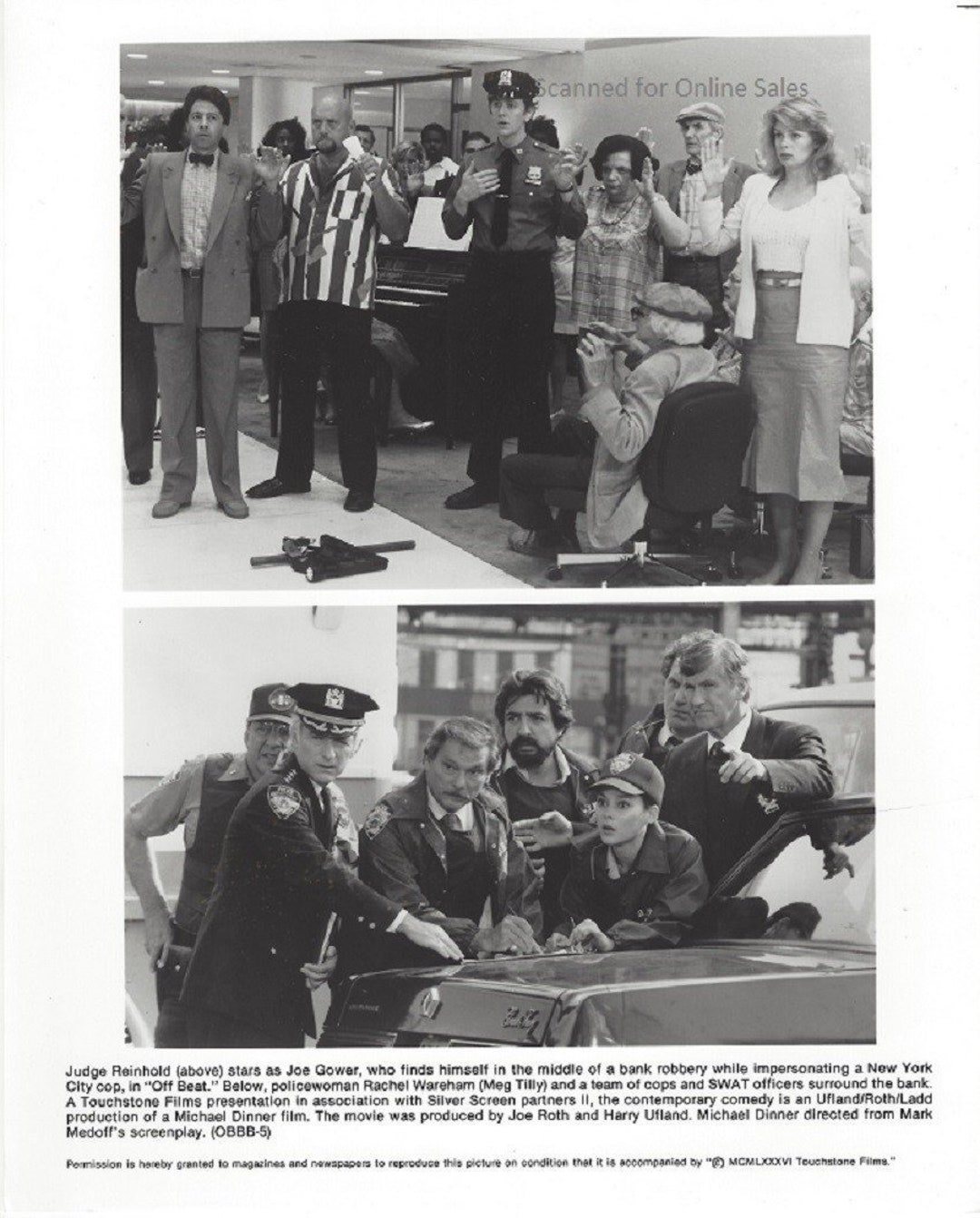 Off Beat Judge Reinhold Meg Tilly Joe Montagna Penn Gillette 8x10 Press Photo - Etsy