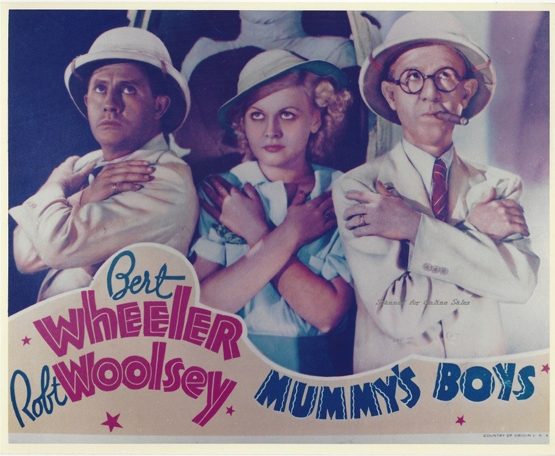 Robert Woolsey Bert Wheeler Barbara Pepper Mummy's Boys 8x10 Photo - Etsy