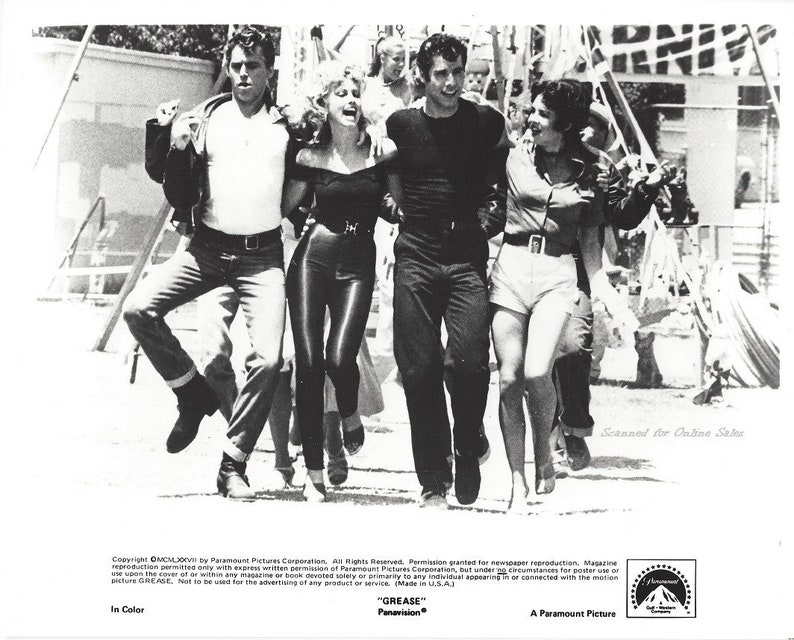 Grease Jeff Conaway Olivia Newton John Travolta Stockard - Etsy España