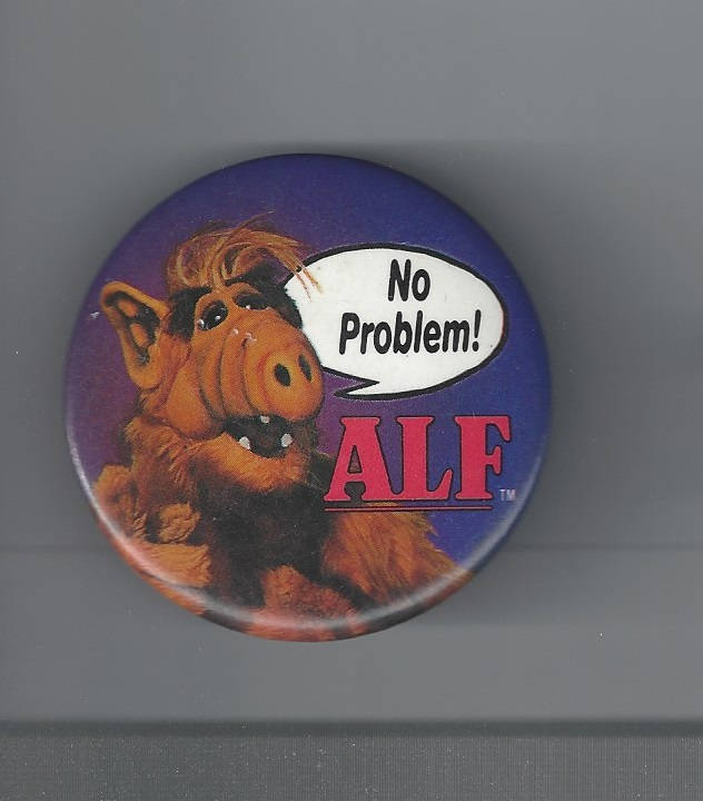 1986 ALF No Problem Pinback - Etsy