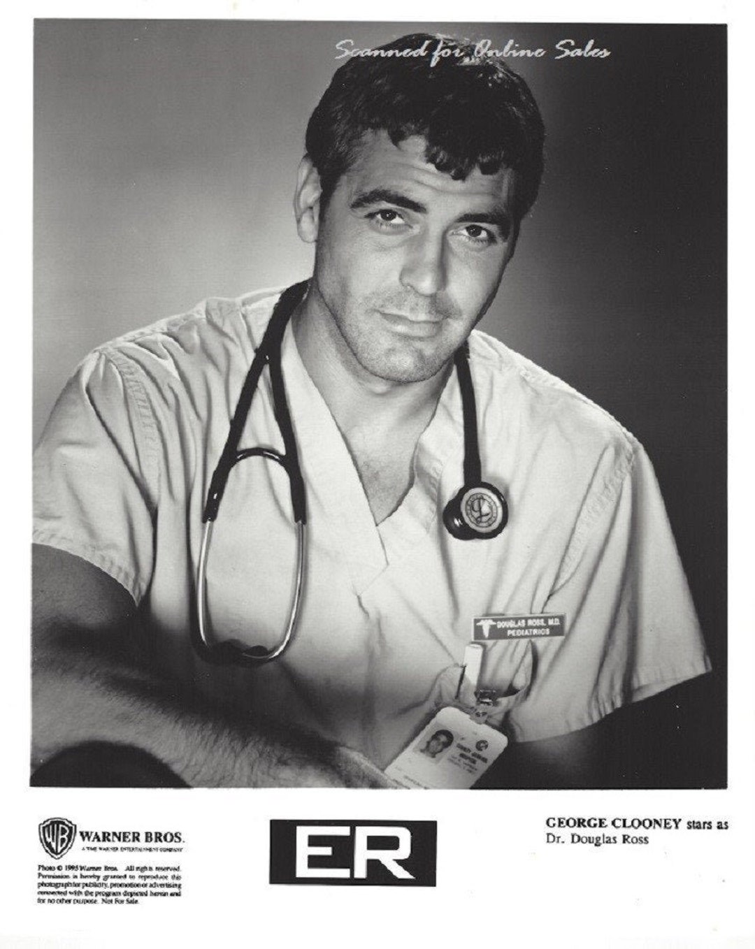 ER George Clooney Dr Douglas Ross 8x10 Photo - Etsy