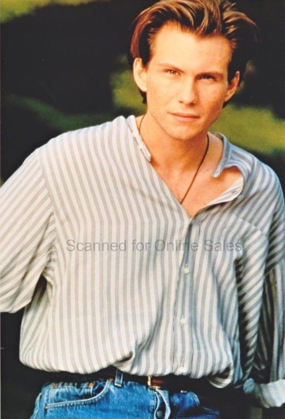 Christian Slater Striped Shirt 4x6 Photo | Etsy