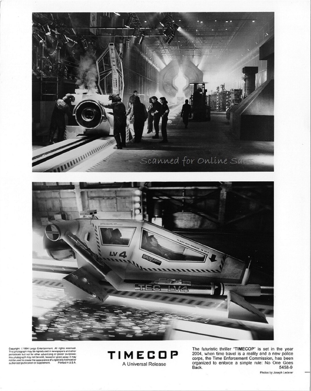 Timecop Jean Claude Van Damme Max Walker Time Enforcement Traveler 8x10 ...