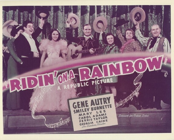 Gene Autry Mary Lee Smiley Burnett Frog Riding on a Rainbow - Etsy