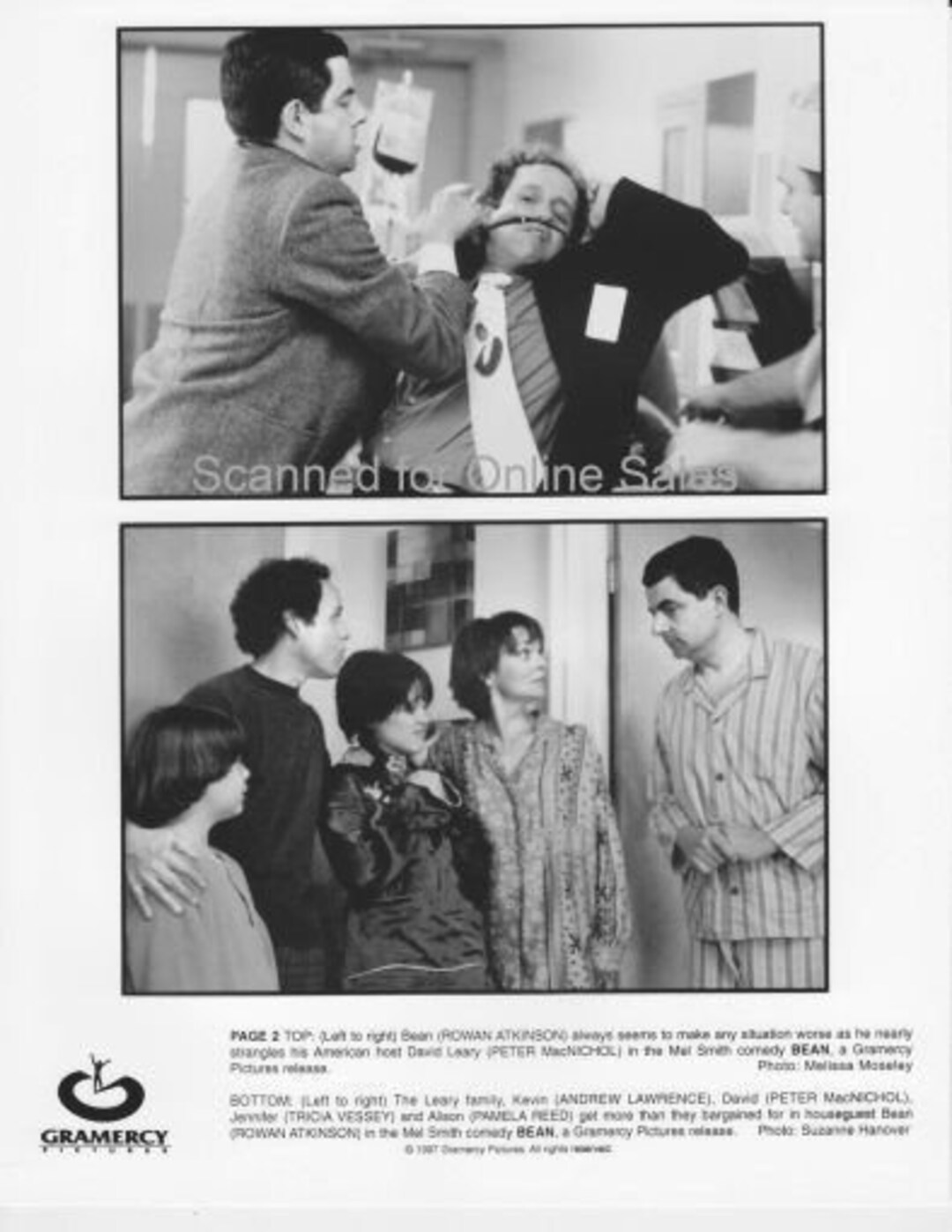 Mr Bean Rowan Atkinson Peter Macnichol Lawrence Vessey Pamela Reed 8x10 ...