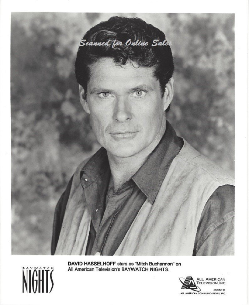 Baywatch Nights David Hasselhoff Mitch Buchannon 8x10 Photo - Etsy