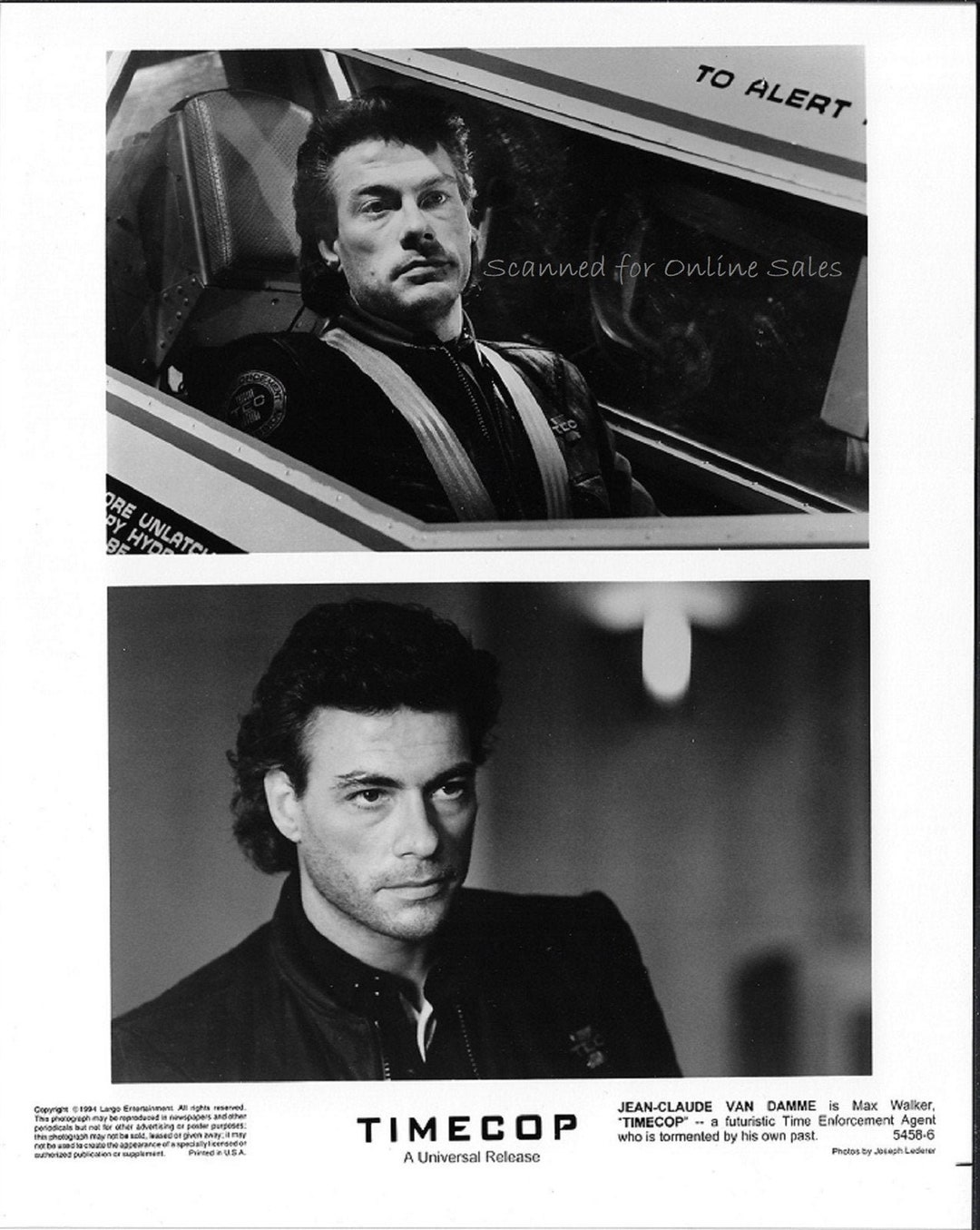 Timecop Jean Claude Van Damme Max Walker Time Traveler 8x10 Photo - Etsy
