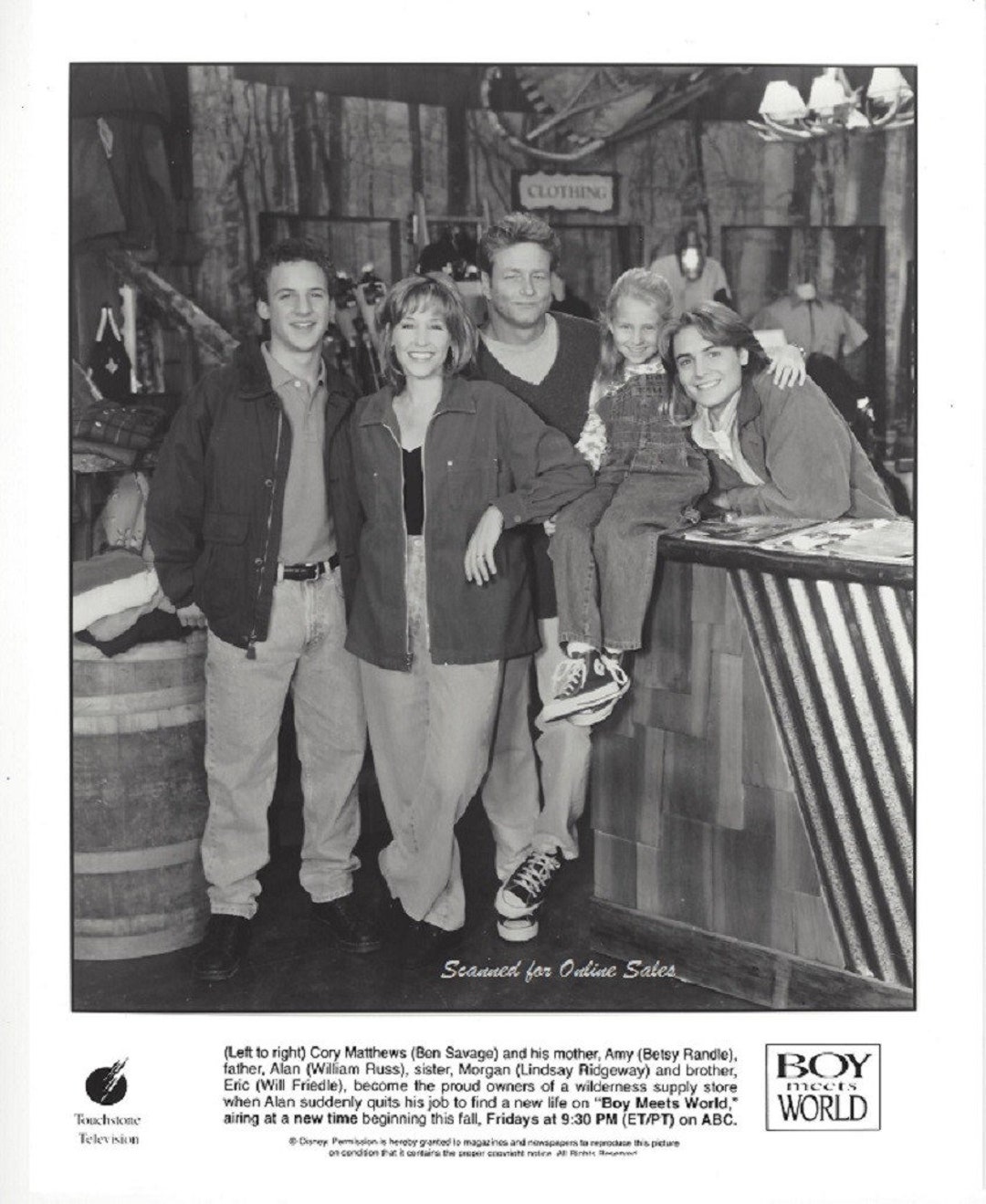 Boy Meets World Ben Savage Betsy Randle William Russ Lindsay Ridgeway ...