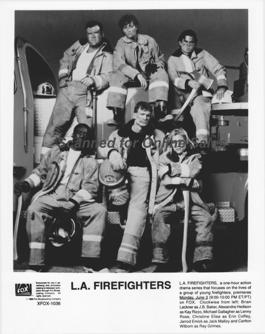 LA Firefighters Cast 8x10 Photo - Etsy