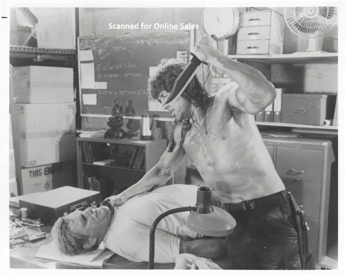 Sylvester Stallone Rambo II Charles Napier 8x10 Photo | Etsy