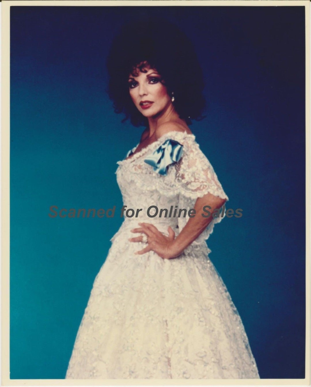 Joan Collins White Lace 8x10 Photo - Etsy