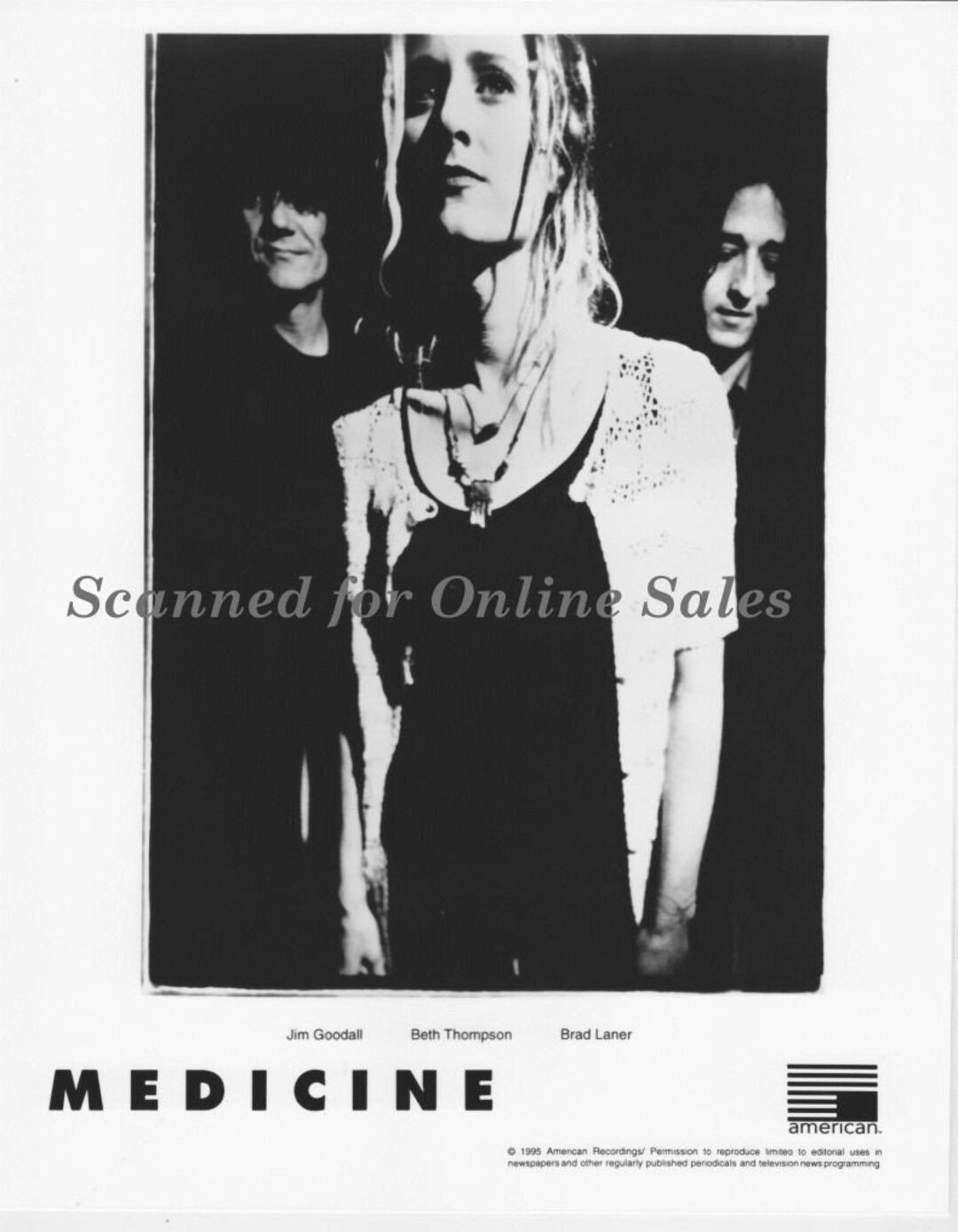 Medicine Jim Goodall Beth Thompson Brad Laner 8x10 Photo - Etsy