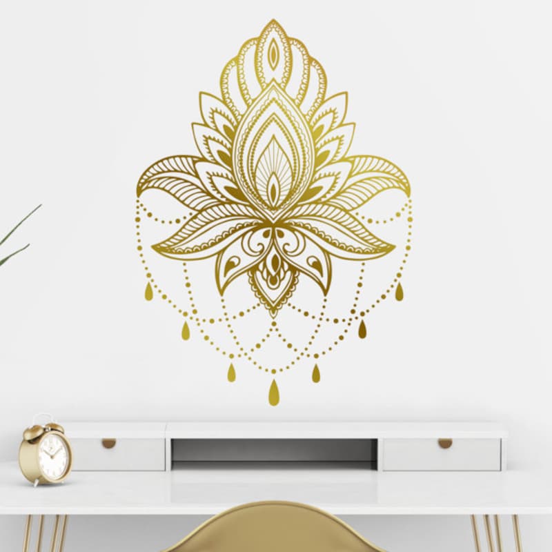 Lotus Wall Decal - Etsy