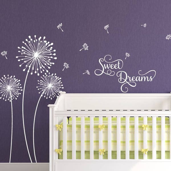 Dandelion Wall Sticker - Etsy