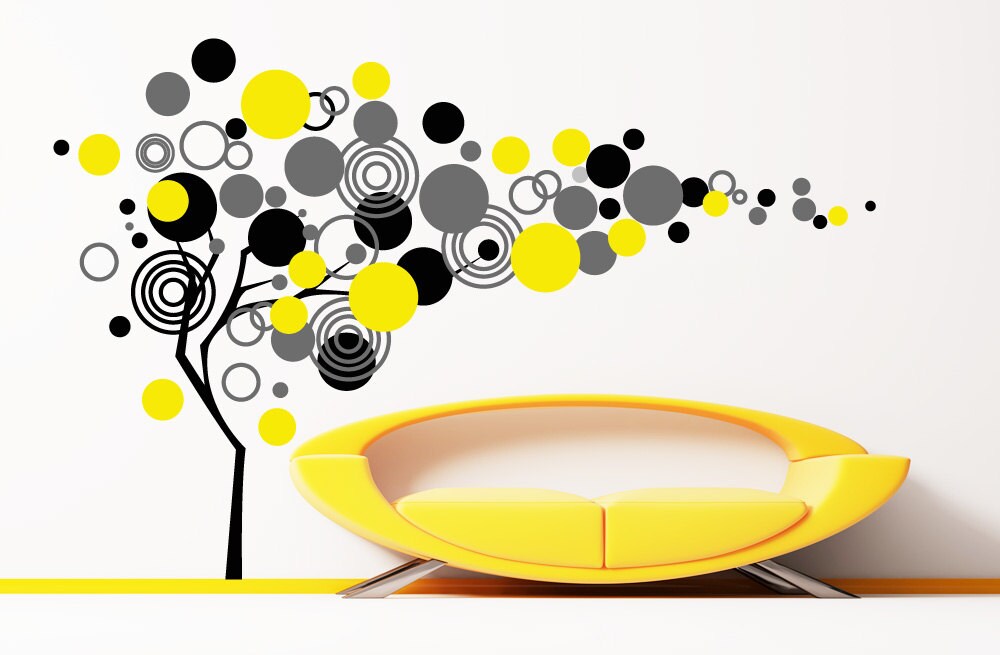 Large Decal Circle Tree Wall Decals for Kids Rooms Wall | Etsy