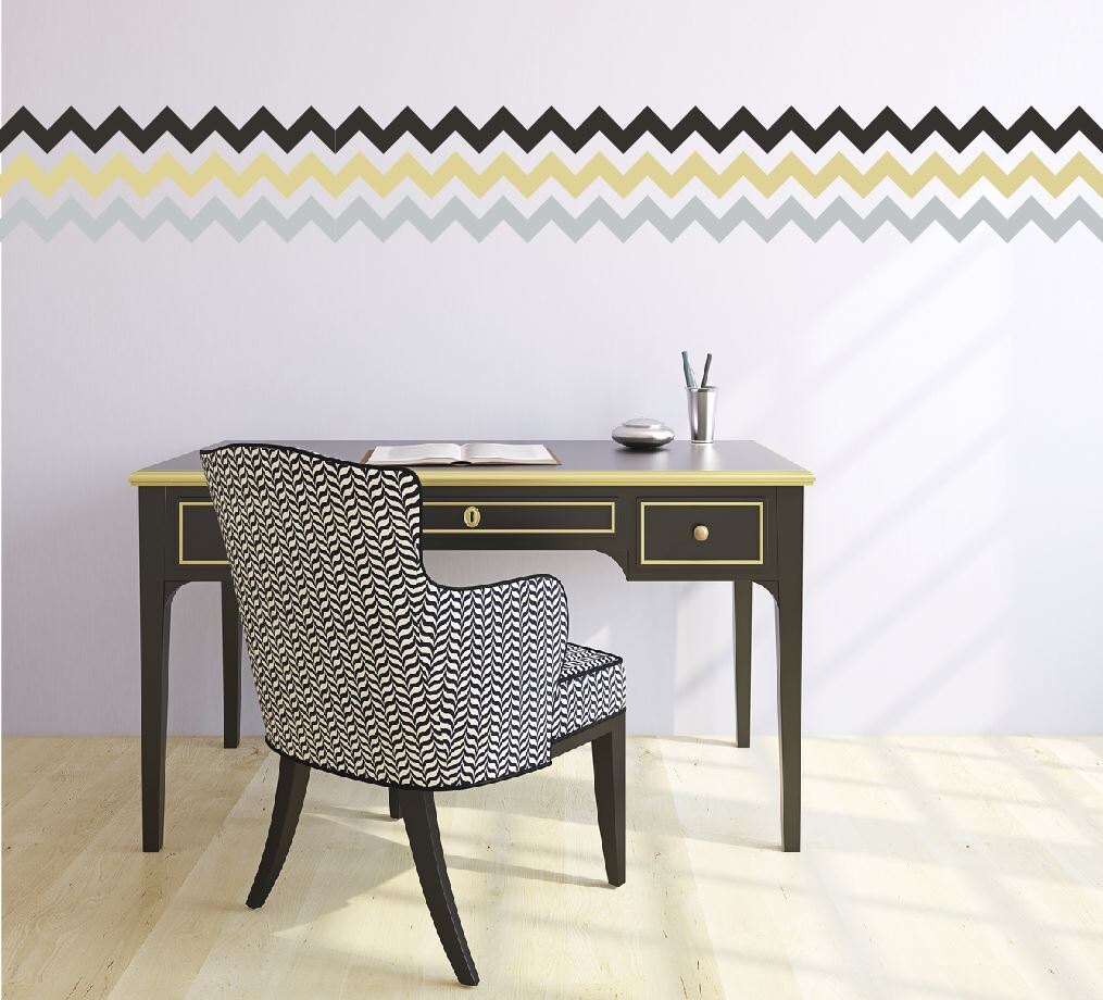 Modern Vinyl Art Wall Pattern Chevron Decals for Walls - Etsy Israel