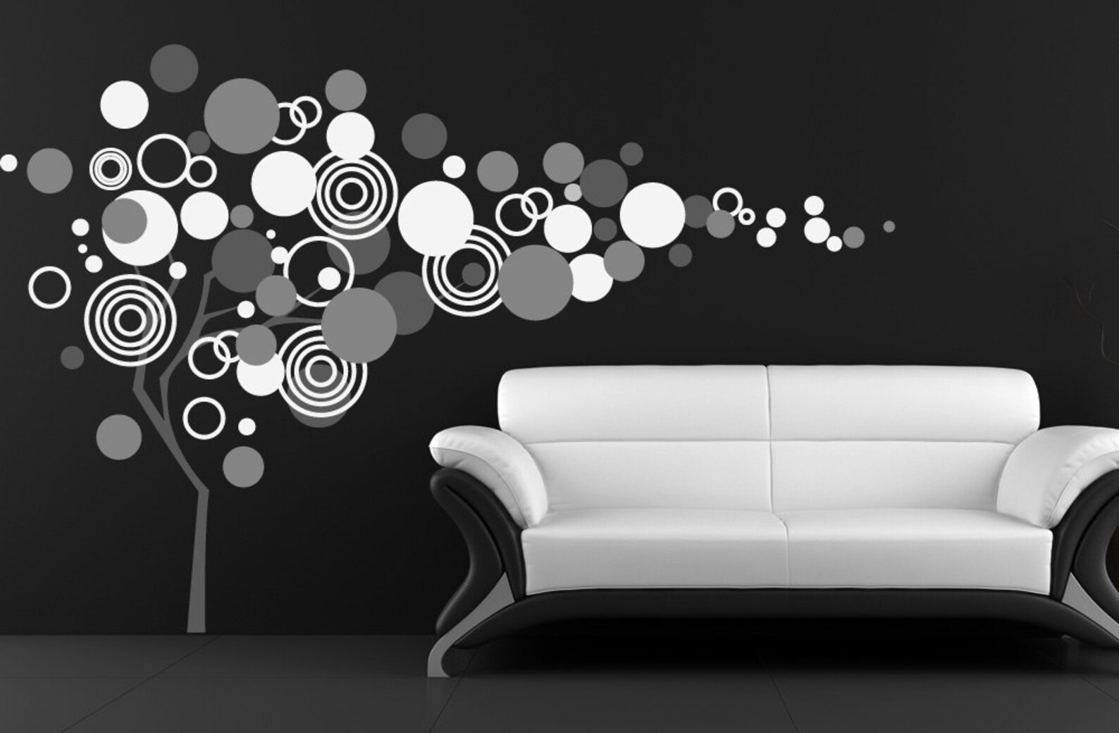 Large Decal Circle Tree Wall Decals for Kids Rooms Wall - Etsy