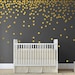 Metallic Gold Wall Decals,gold Polka Dot Wall Decal,gold Polka Dot ...