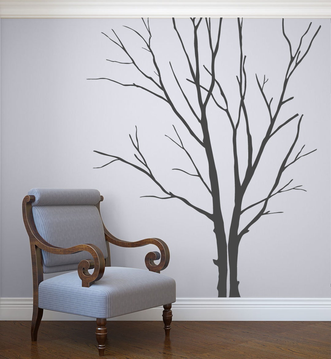Wall Decals for Living Room Winter Tree Decal Stick on Wall Decals for ...