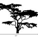 Realistic African Tree Wall Decal Headboard Wall Decal Home Decor Stick ...