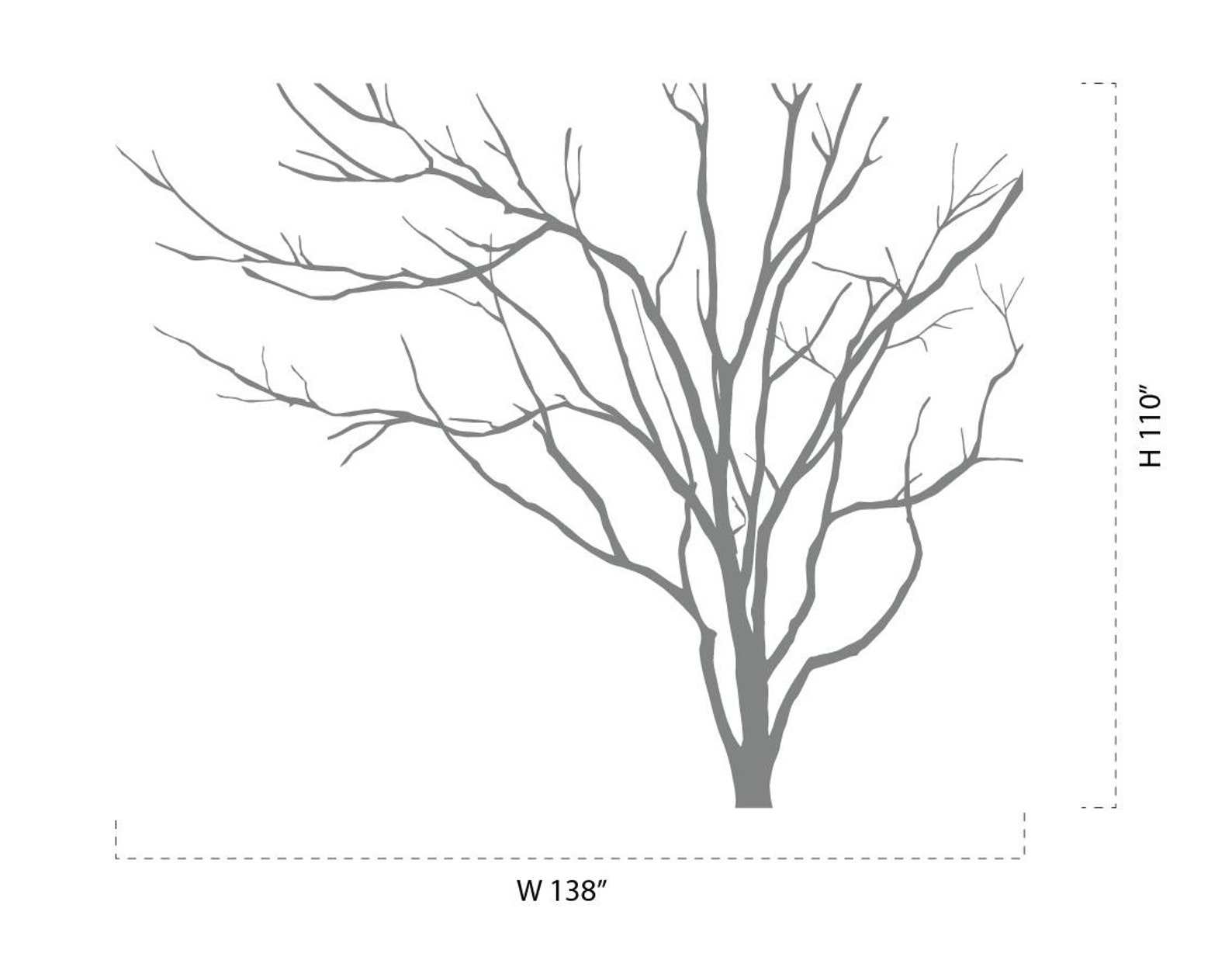 Wall and Window Decals Realistic Winter Tree Stick on Wall Art - Etsy