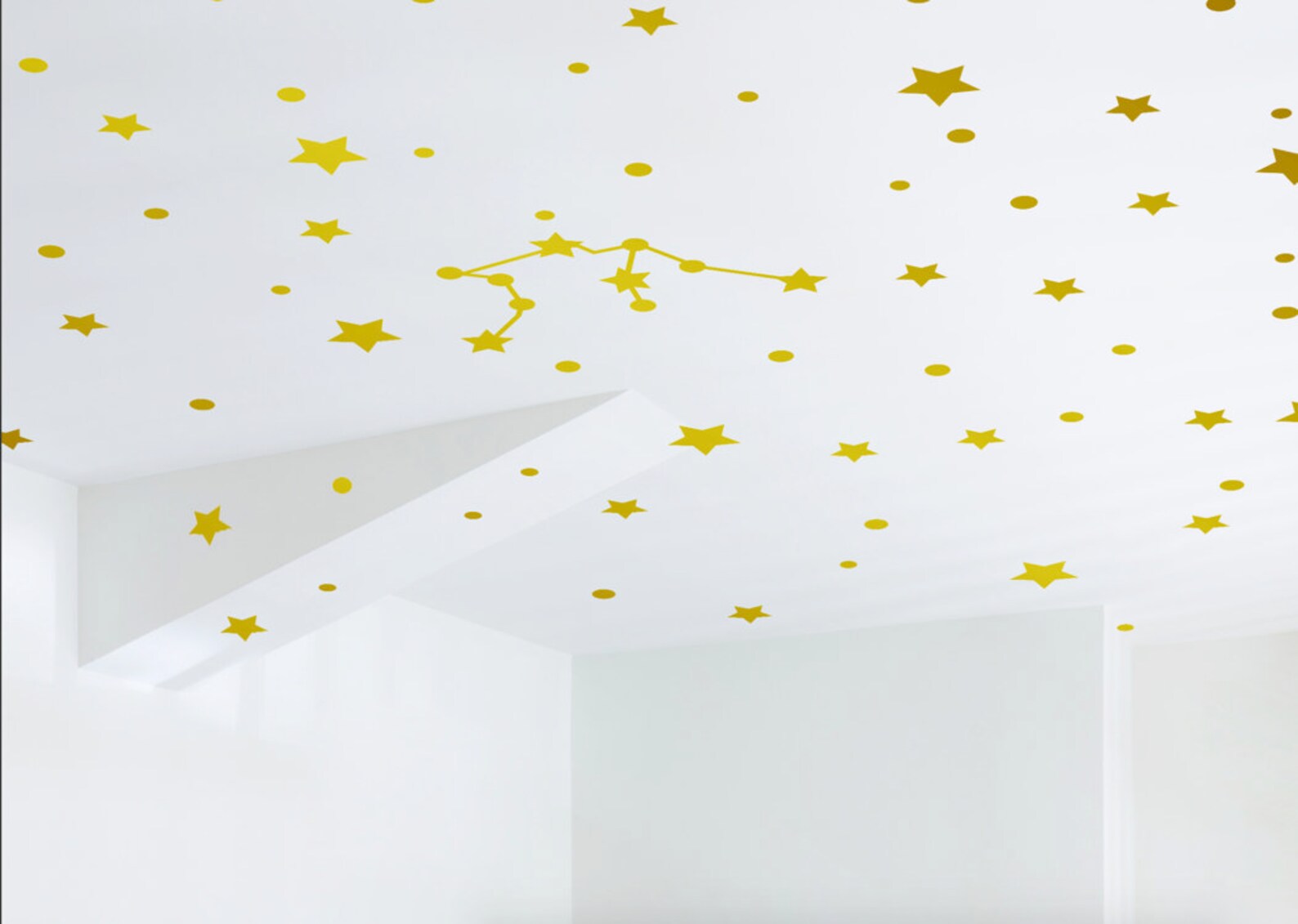 Gold Star Decals, Ceiling Decals, Constellation, Ceiling Stars, Ceiling ...