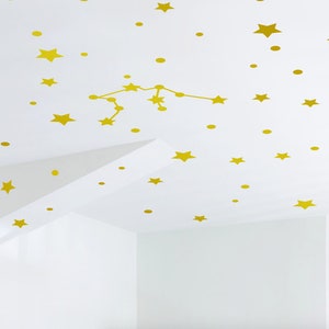 Gold Star Decals, Ceiling Decals, Constellation, Ceiling Stars, Ceiling ...