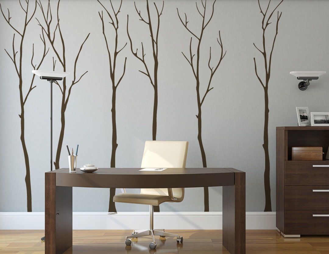 Winter Trees Decals for Walls Sticker Office Decor Decals Home Decor ...