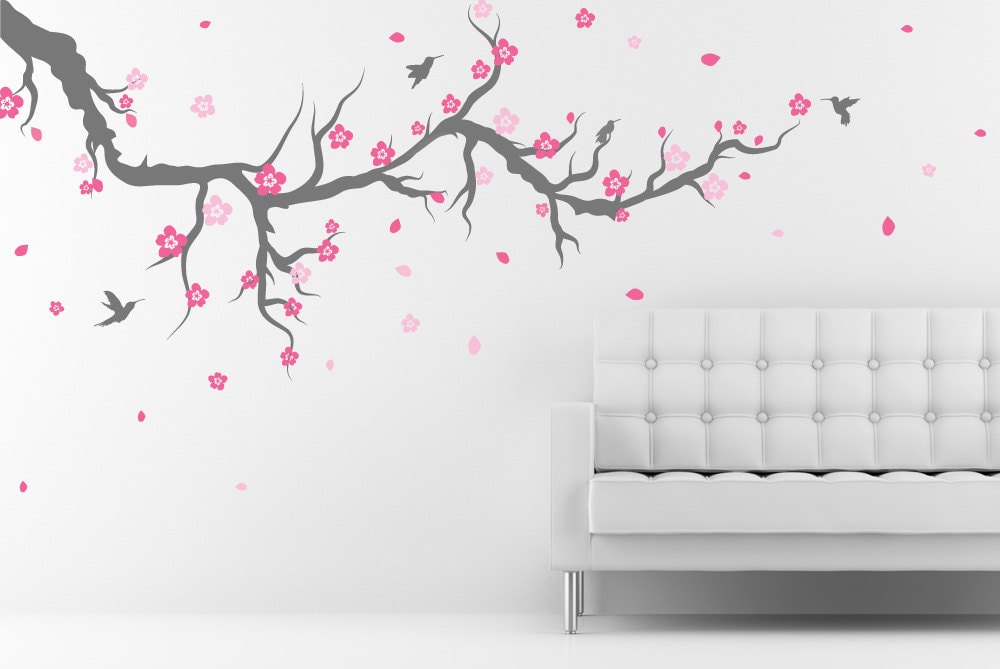 Cherry Blossom Wall Decal Branch Wall Decals for Nursery - Etsy