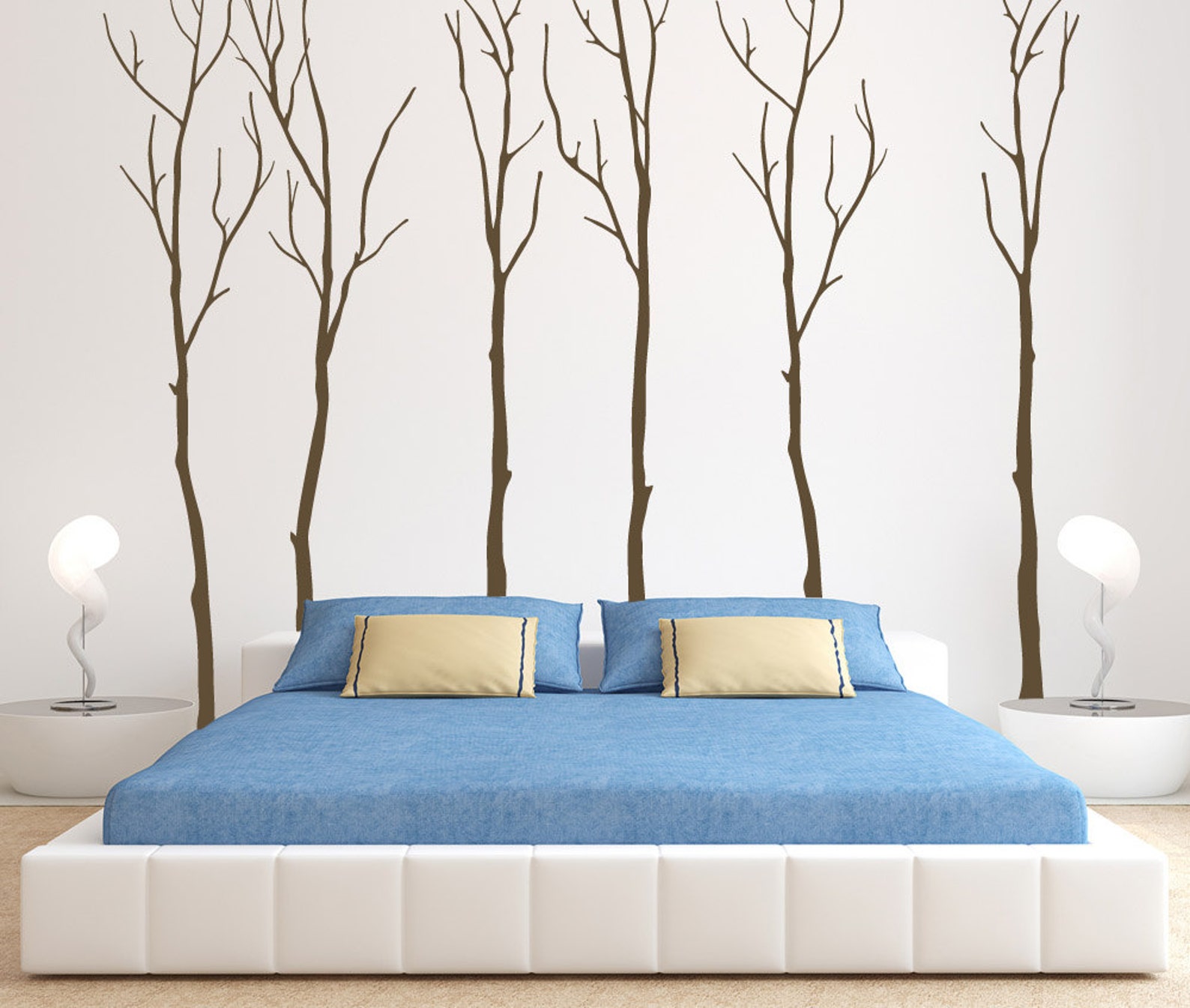 Decals for Walls Winter Trees Sticker Bedroom Decals Home - Etsy