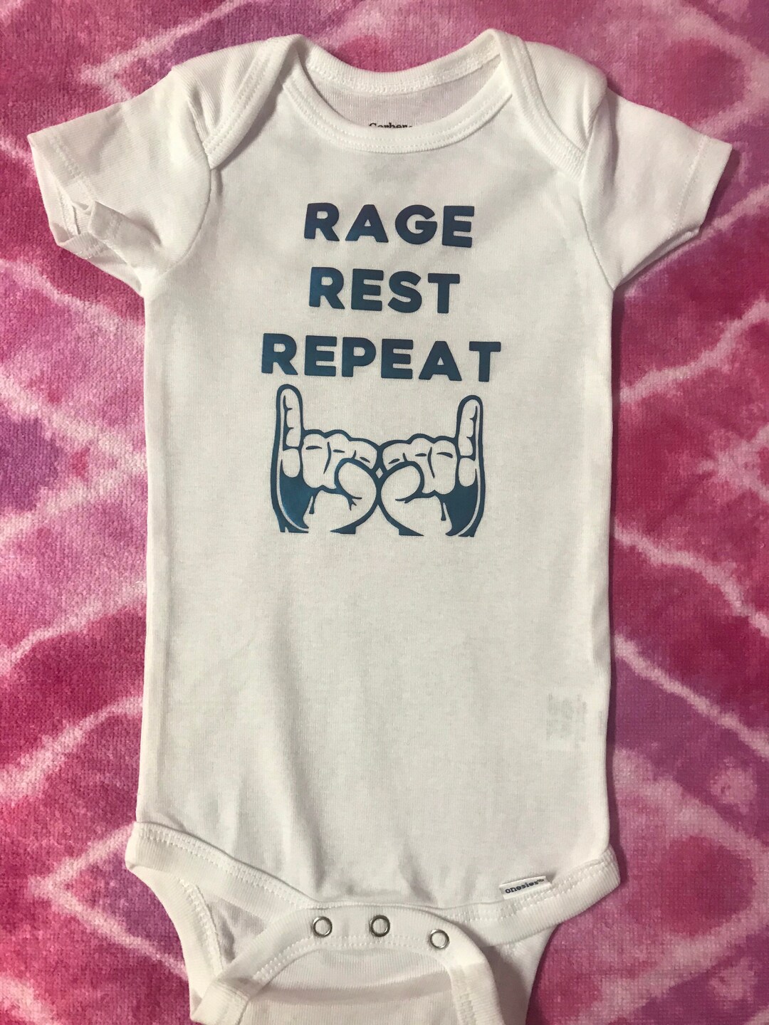 Umphrey’s Mcgee Rage Rest Repeat Holographic Baby Bodysuit - Etsy