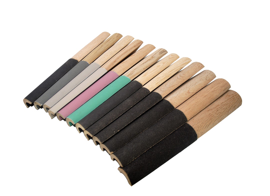 Proops Set X 12 Jewellers Half Round Sanding Emery Sticks Stick 6/0 5/0 ...