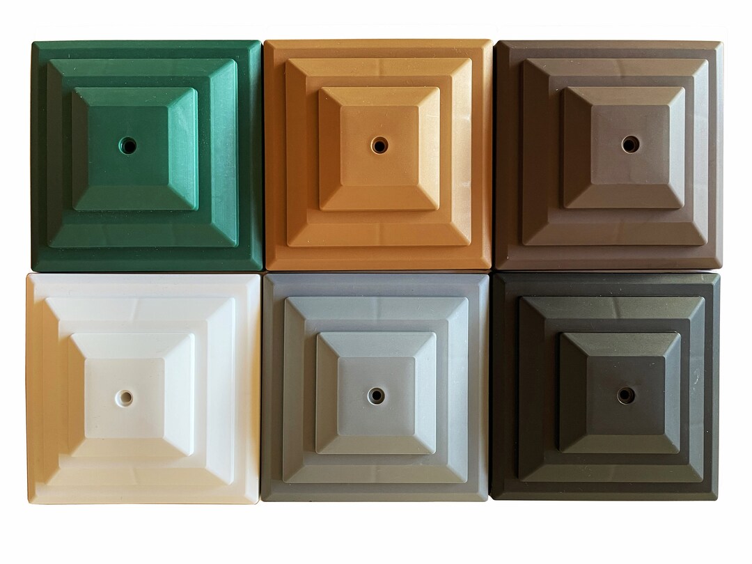 Linic Products UK Made Fence Post Caps for a 4" (100mm) Square Fence ...