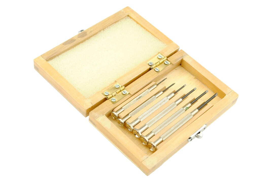 Proops Jewellers Screwdriver Set of 6 in a Wooden Box. (S7055) Free UK ...