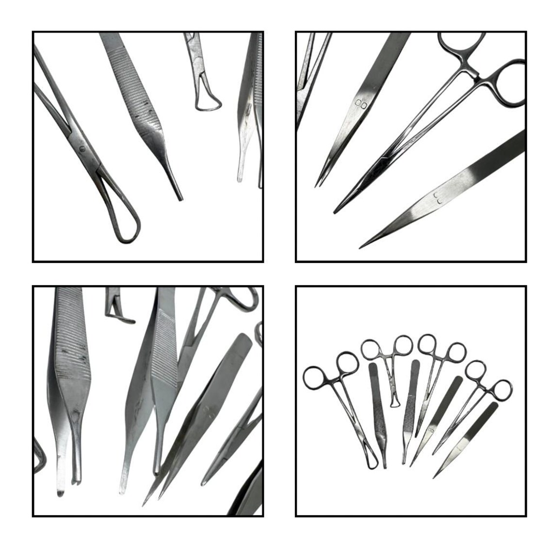 Set of 8 Lucky Bag 6" and 4" Forceps and 4" and 6 " Tweezers. (S7200 ...