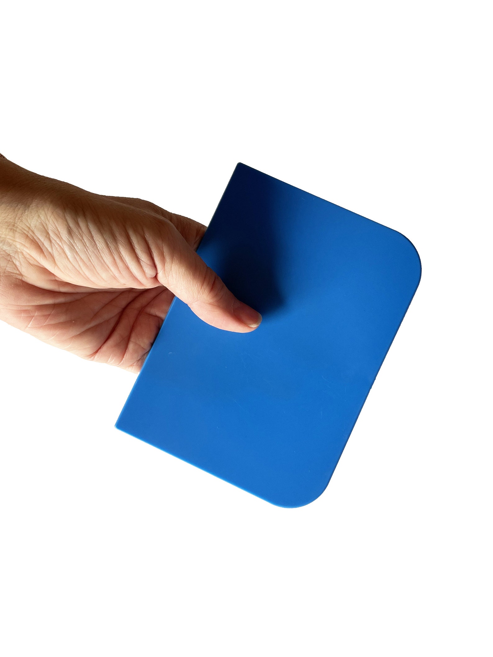 Linic Products UK Made Flexible Plastic Bench Scraper, Blue. Pastry ...