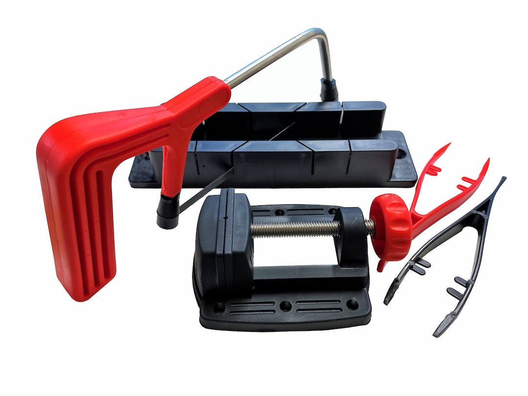 Linic Products Craft and Model Tool Set: Mini Mitre, Hack Saw, Plastic Drill Vice and Tweezers ...