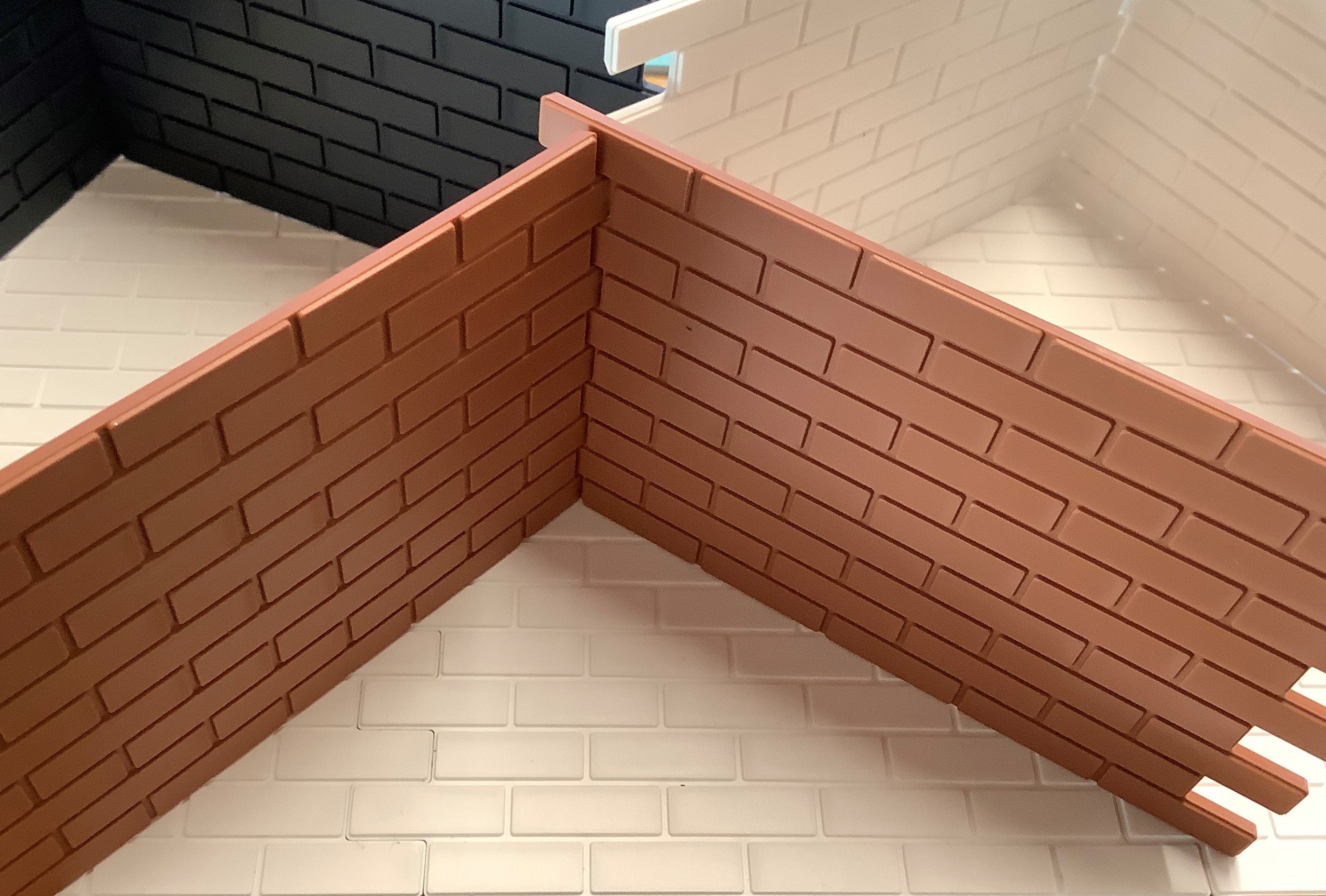 Dolls House Wall Panels, Brick Effect, Interlinking, Pack of 6, 1/12th ...