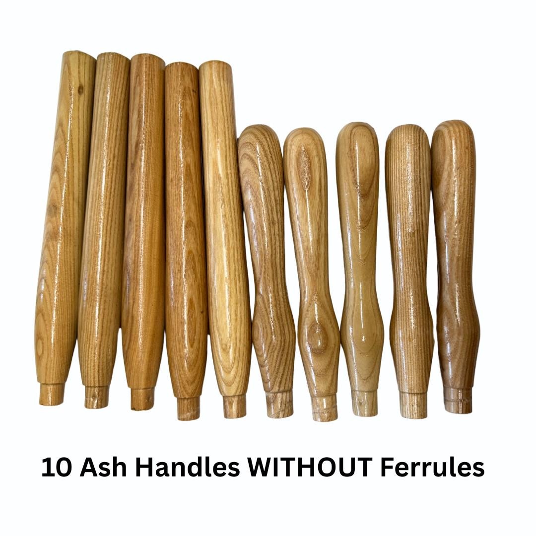 Proops 10 Wood Ash Handles for Wood Turning Tools WITHOUT Ferrules ...