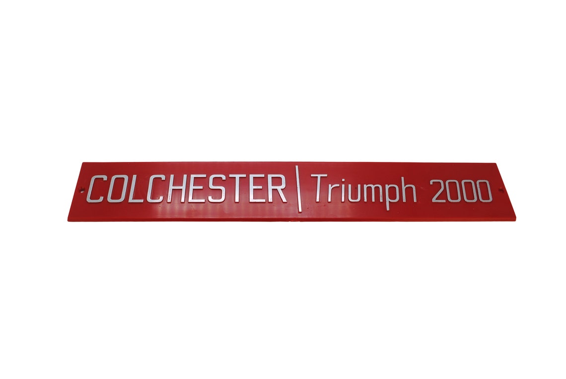 Colchester Triumph 2000 Plastic Machine Lathe Badge Emblem | Etsy