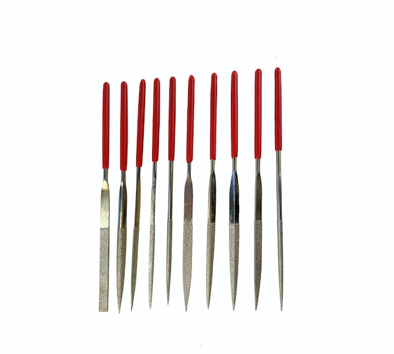 Proops Diamond Riffler Needle Files Set 10 Straight Files - Etsy
