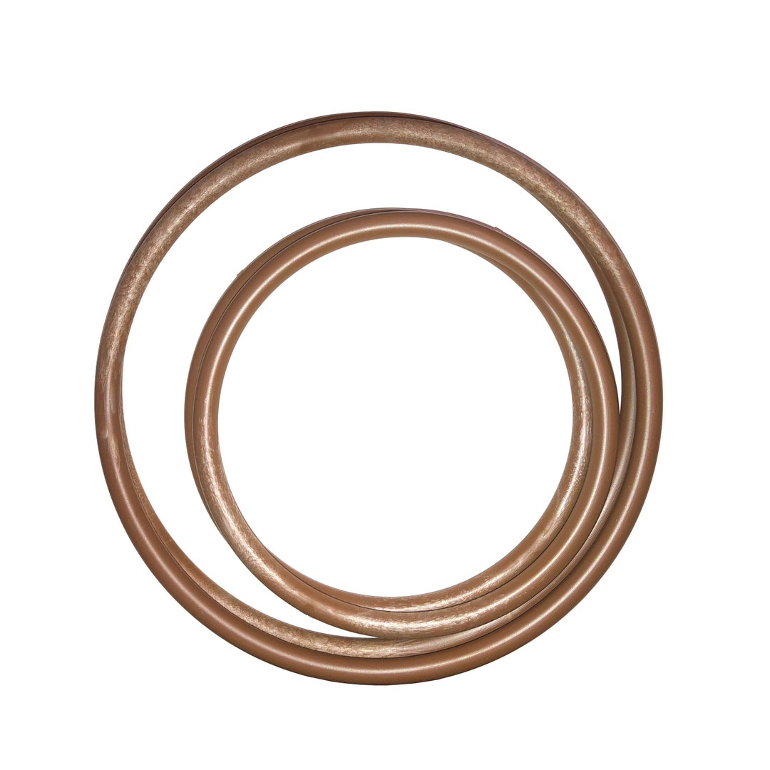 Linic Products UK Made Bag/purse Handles, Plastic, Round, Brown, Set of ...