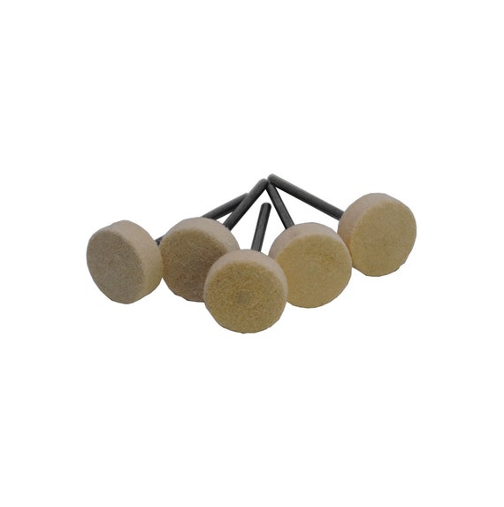 Proops Set X 5 Hard Felt Round Polishing Buffing Mandrel Arbor | Etsy